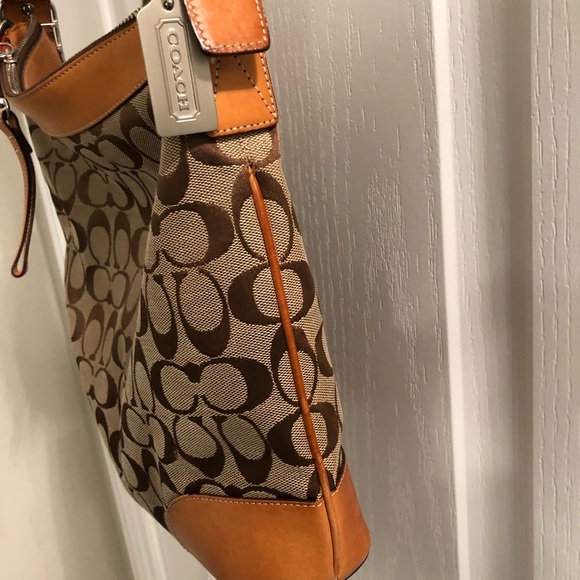 Coach | Bags | Coach Large Signature C Canvasleather Handbag | Poshmark